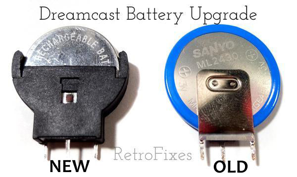 Sega Dreamcast Console Memory Battery Upgrade Kit - RetroFixes LLC